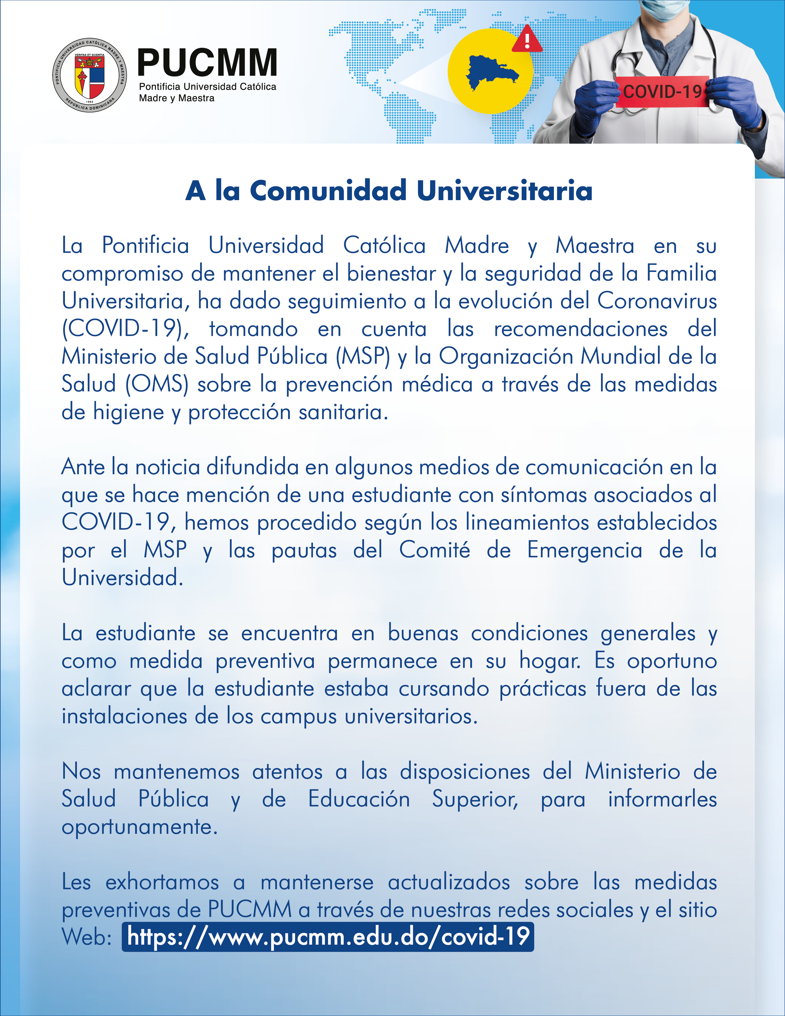 COVID 19 Comunicados